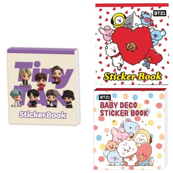 Office | Bts Tinytan Bt21 Sticker Book 3 Pack Set | Poshmark